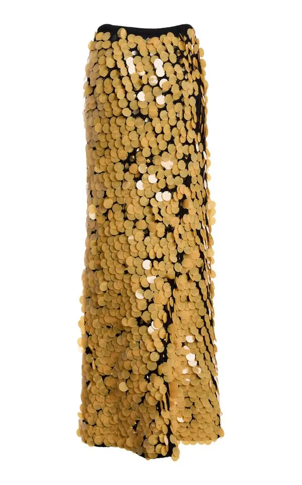 ZANKOV Maxime Macrame Cotton Maxi Skirt