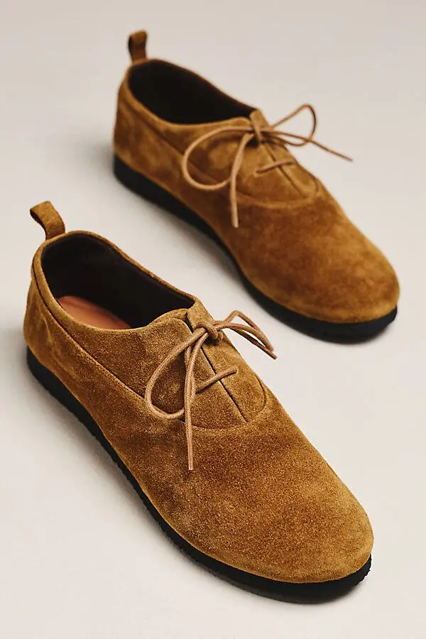 NAGUISA Carmen Oxfords - Brown