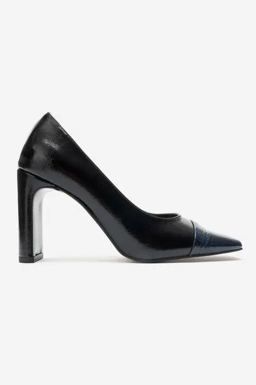 PROLOGUE SHOES Bans Block Heel Pump - Black