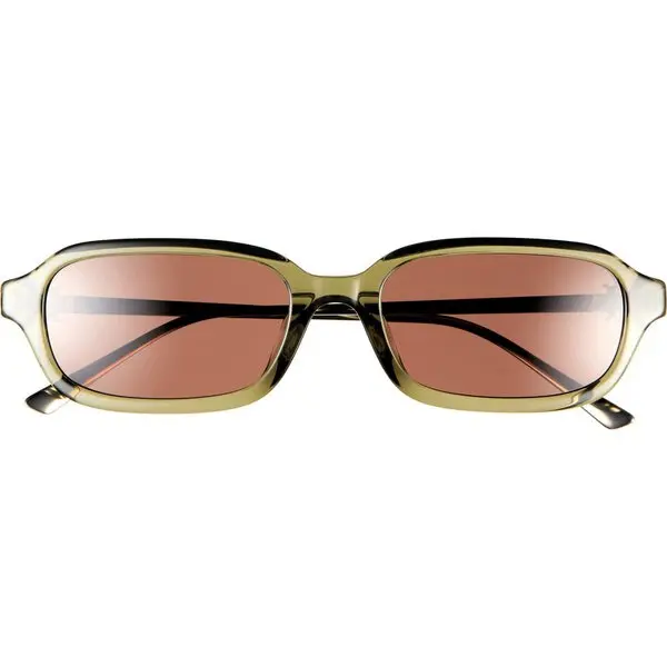 Tory Burch 53mm Rectangular Sunglasses - Olive