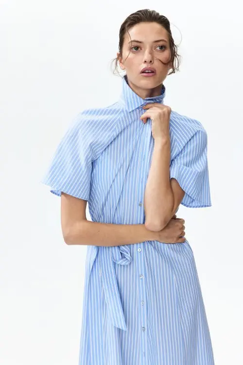 H&M Tie-belt Shirt Dress