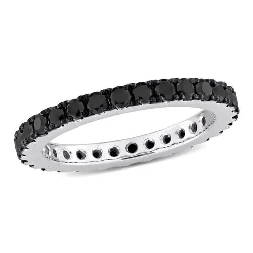 JULIANNA B. 1-1/4 Ctw Black Eternity Ring 14k - Diamond