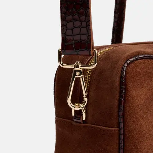 MARC NOLAN Serena Horsebit Shoulder Bag - Brown