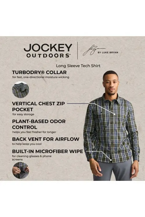 JOCKEY Outdoors Luke Bryan Long Sleeve Tech Shirt
