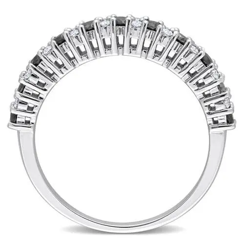 JULIANNA B. 1/2 Ctw Black & White Band 14k