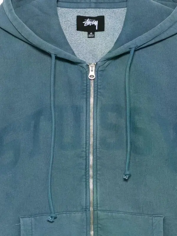 StÜssy Logo-print Zip-up Hoodie