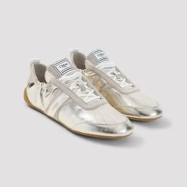 Chloé Kick Sneakers - Silver