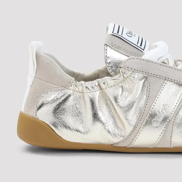 Chloé Kick Sneakers - Silver