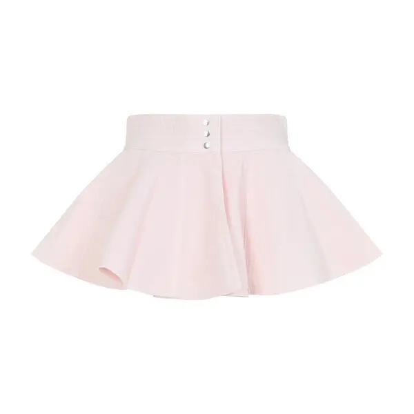 Alaïa Peplum Belt Tinted Denim Skirt - Multicolor
