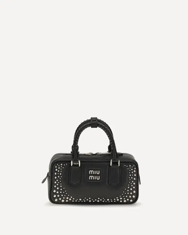 Miu Miu Arcadie Studded Leather Handbag