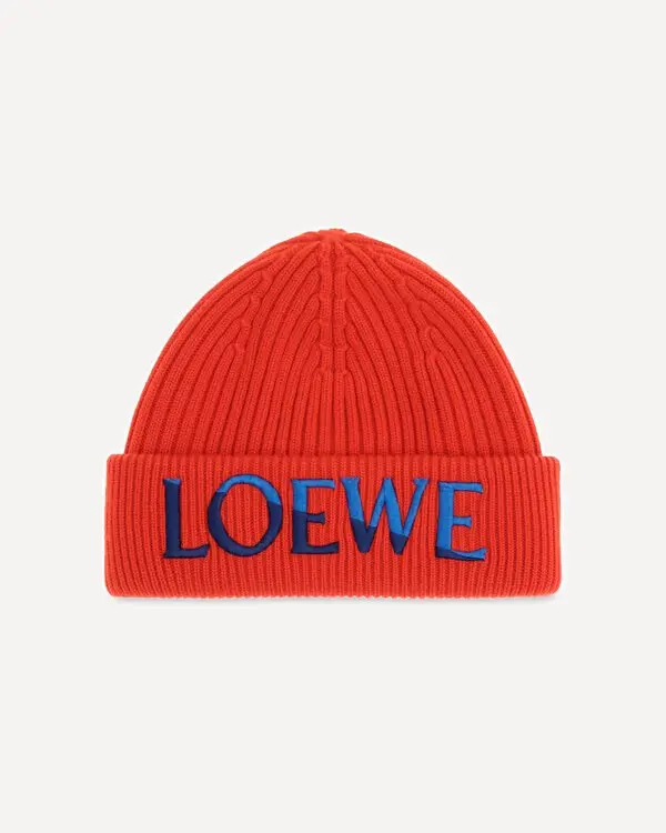 Loewe Wool Beanie - Red