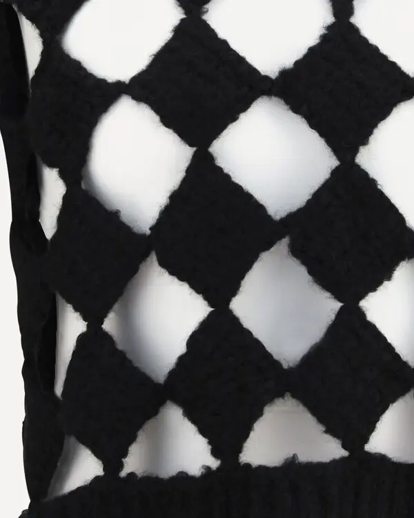 Rick Owens Open Knit Vest Ale