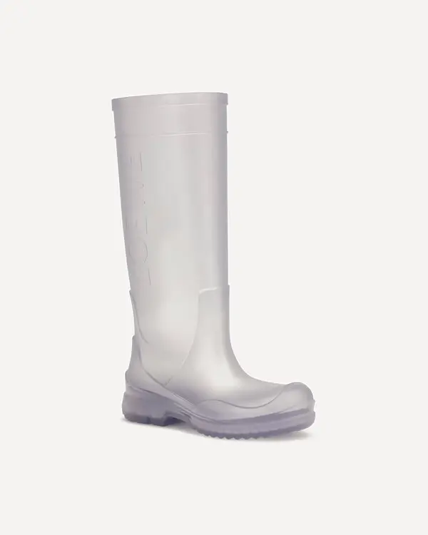 Loewe Logo Rubber Rain Boots - Grey