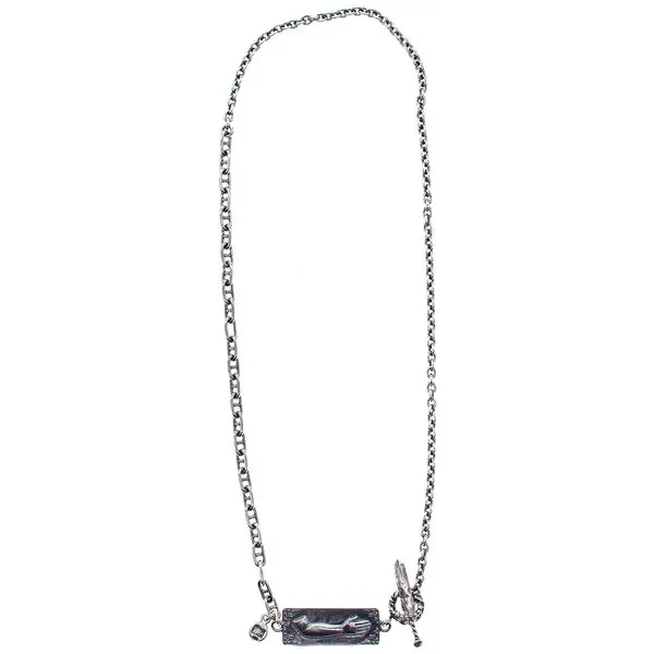 GEM KINGDOM Ex Voto Arm Plaque Necklace