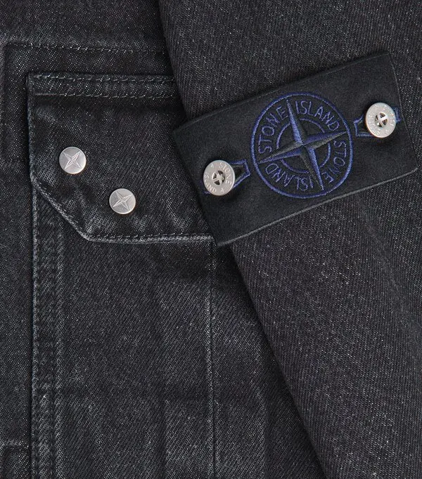 Stone Island Denim Zip-up Overshirt