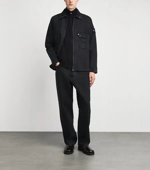 Stone Island Wool-cashmere Zip-up Cardigan