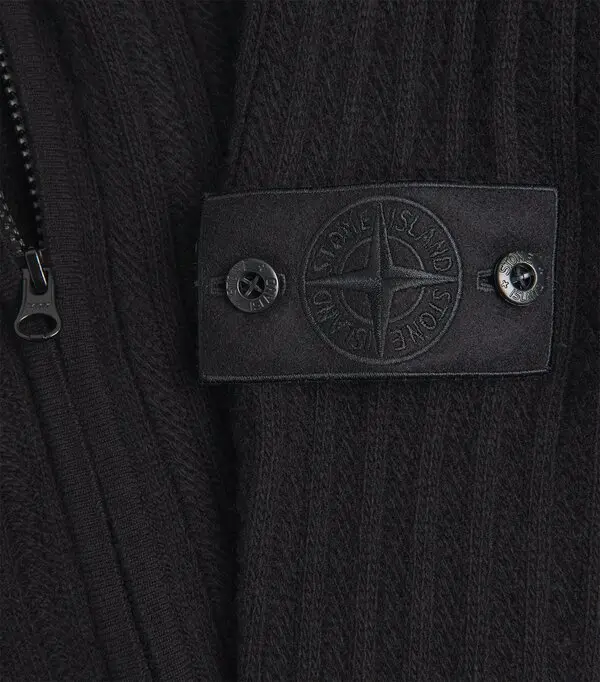 Stone Island Wool-cashmere Zip-up Cardigan
