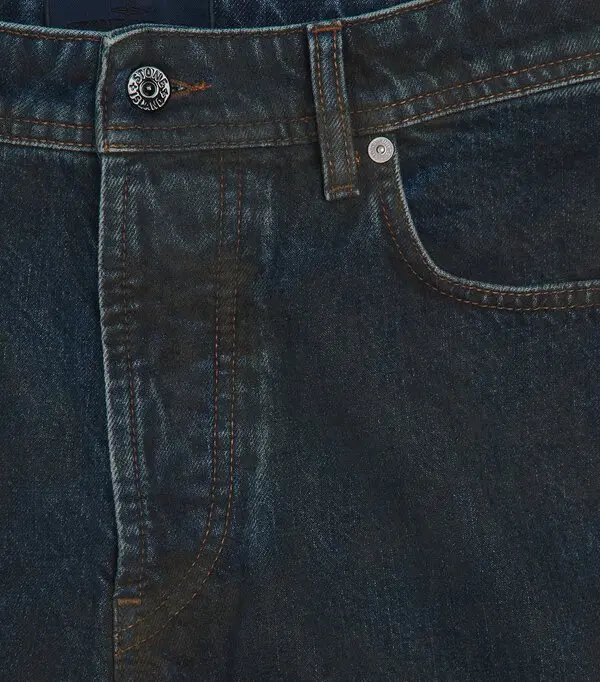 Stone Island Coated Relaxed Jeans