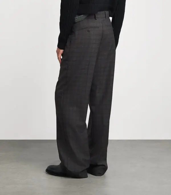Dries Van Noten Wool Straight Trousers