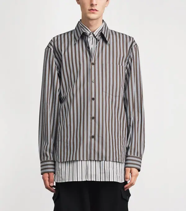 Dries Van Noten Layered Checked Shirt