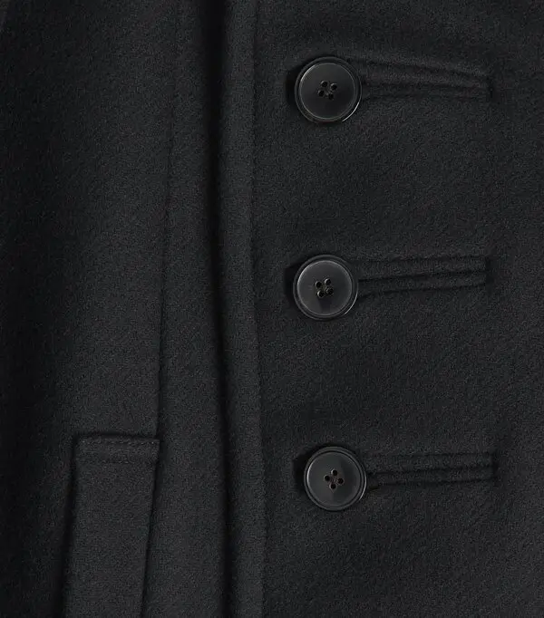 Dries Van Noten Wool Long Trench Coat