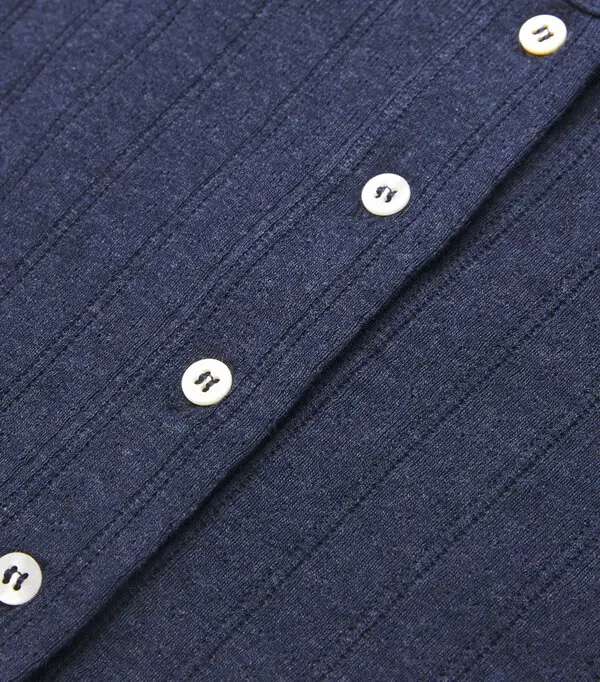 LESET Cotton Pointelle Cardigan