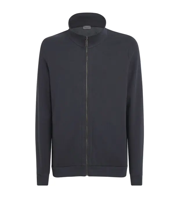 Hanro Stretch-cotton Zip-up Sweatshirt