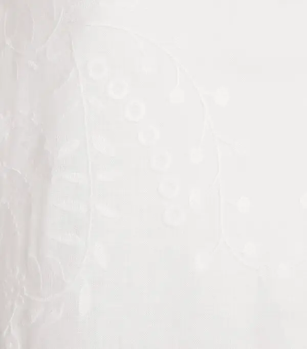 ERES Linen Aigue-marine Embroidered Kaftan