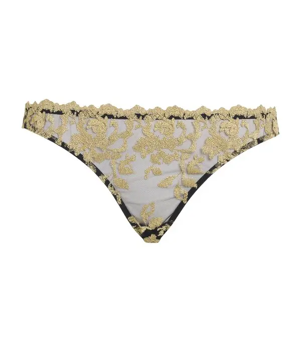COCO DE MER Flavia Brazilian Briefs - Gold