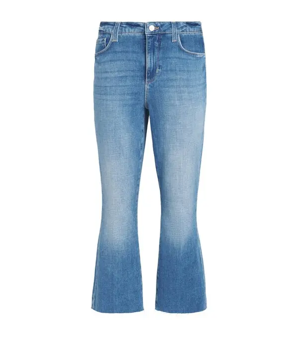 L'Agence Cropped Kendra Flared Jeans