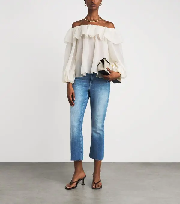 L'Agence Cropped Kendra Flared Jeans