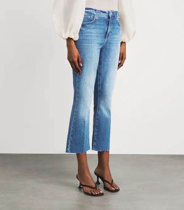 L'Agence Cropped Kendra Flared Jeans