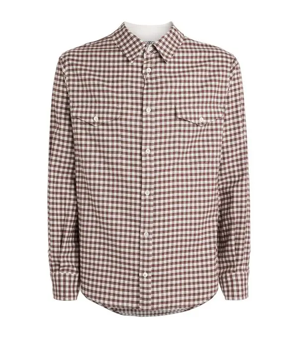 MAISON MARGIELA Gingham Flannel Shirt