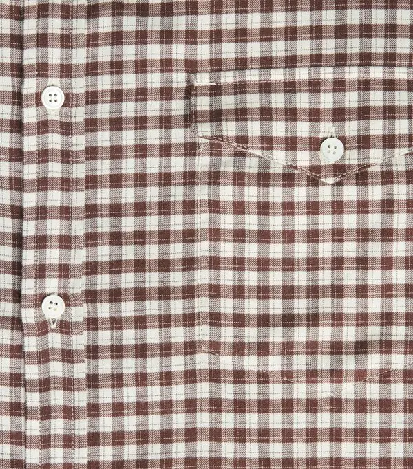 MAISON MARGIELA Gingham Flannel Shirt