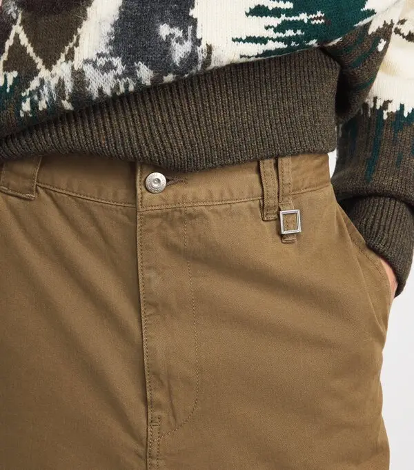WOOYOUNGMI Cotton Canvas Wide-leg Trousers