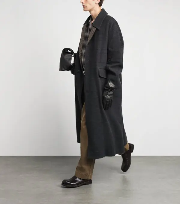 Our Legacy Mohair-blend Single-breasted Overcoat