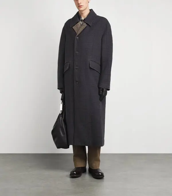 Our Legacy Mohair-blend Single-breasted Overcoat