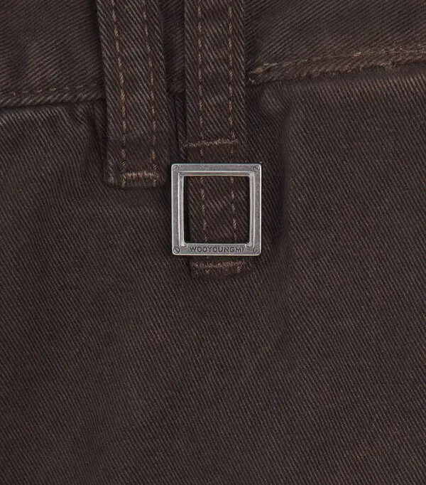 WOOYOUNGMI Cotton Canvas Wide-leg Jeans