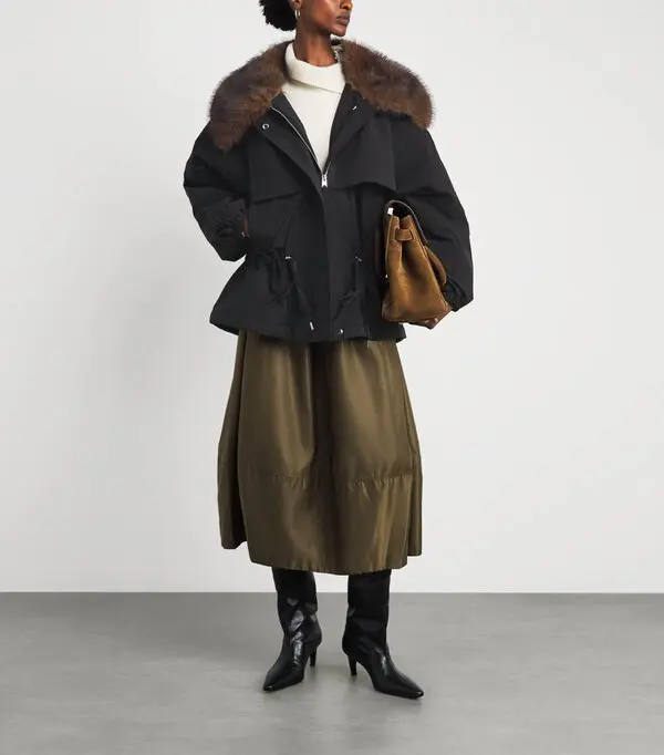 CHAROUX Faux Fur-collar Arctik Parka