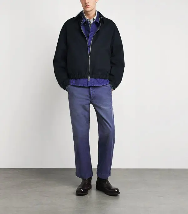 Auralee Garment-dyed Organic Cotton Trousers