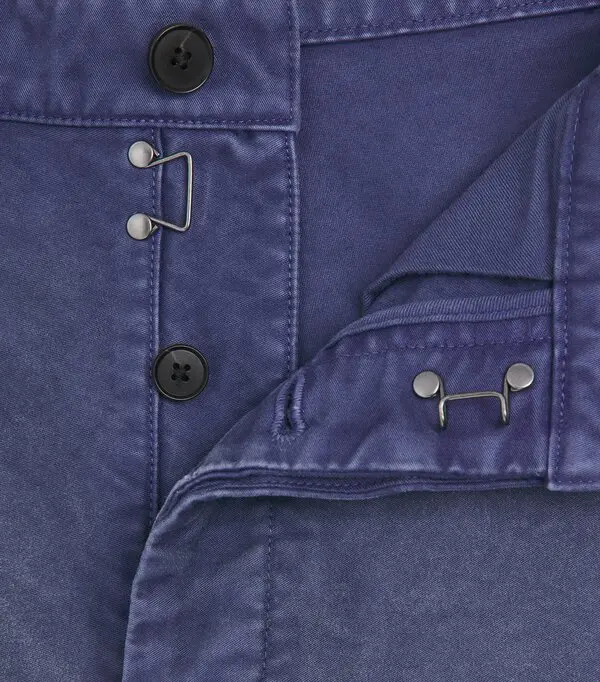 Auralee Garment-dyed Organic Cotton Trousers
