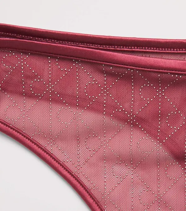Calvin Klein Mesh Emblem Thong