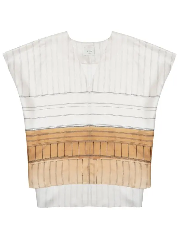 ALYSI Blusa Con Scollo A V - Multicolour