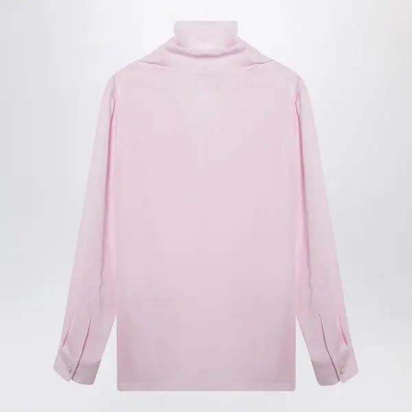 Max Mara Blouse In Silk Charmeuse - Pink