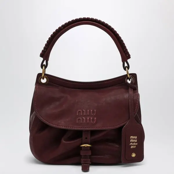 Miu Miu Rendez-vous Bag In Leather, Amaranto