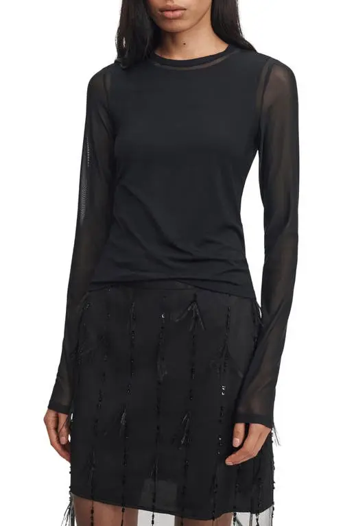Rag & Bone Luca Shadow Long Sleeve Top