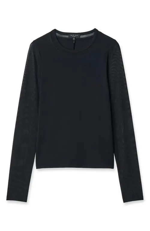 Rag & Bone Luca Shadow Long Sleeve Top