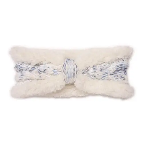 MUK LUKS Cable Knotted Knit Headband - Blue Multi