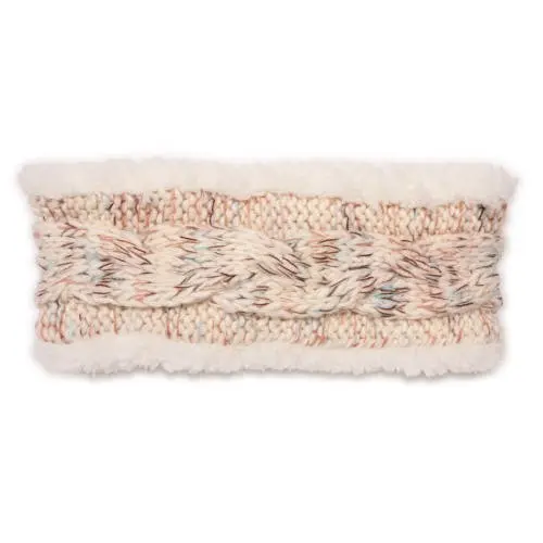 MUK LUKS Cable Knotted Knit Headband - Pink Multi