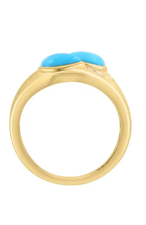EFFY 14k Yellow Gold Turquoise Sky Statement Ring